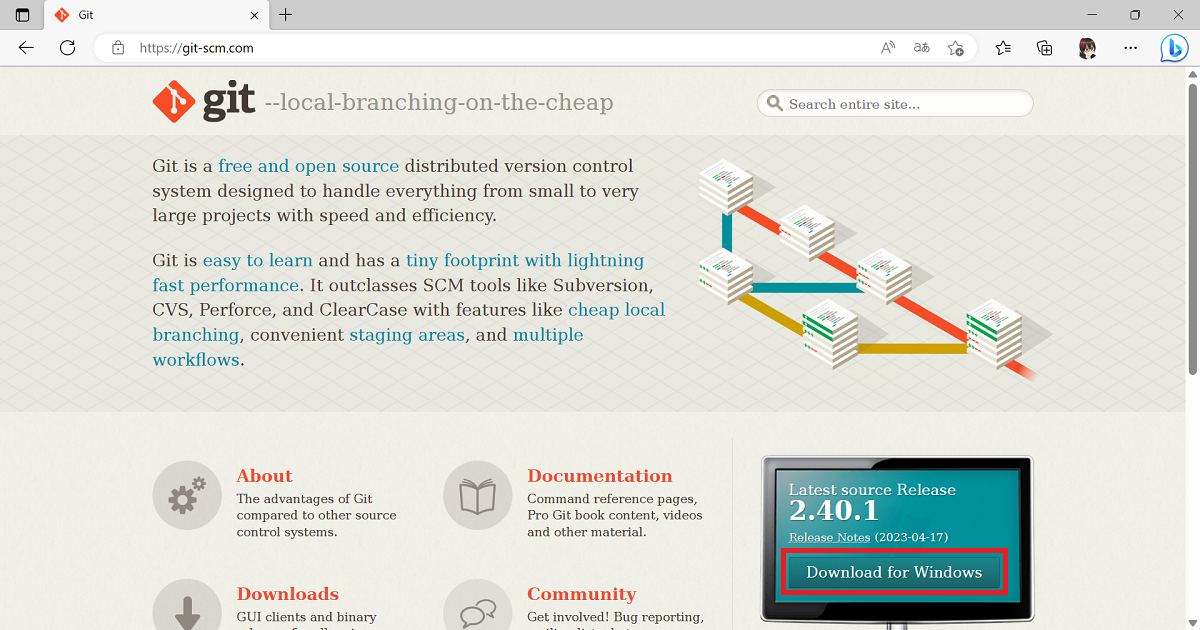 Windows11にGitをインストールする – KagerouLab